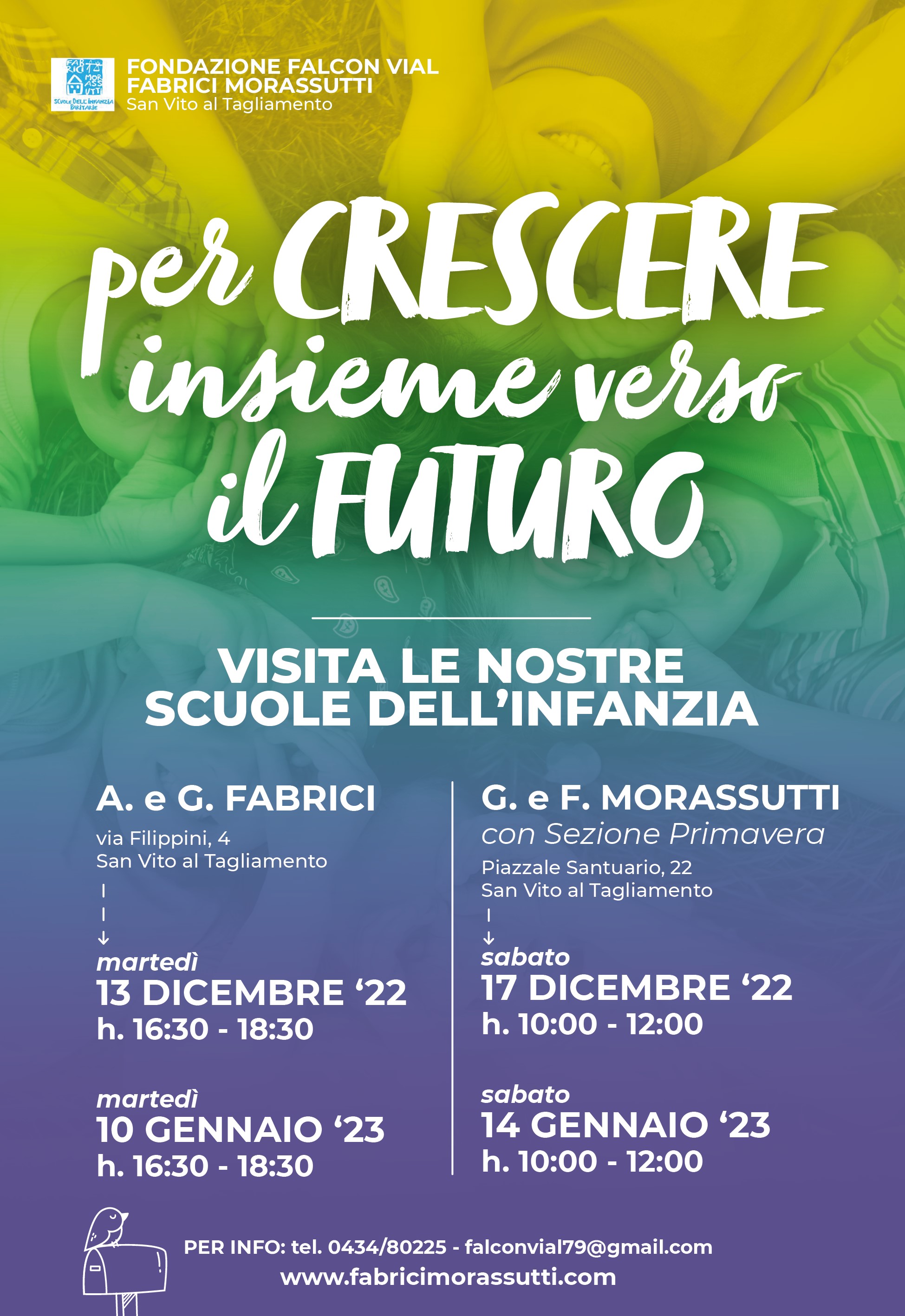 Scuole aperte anno 2022-2023 – FONDAZIONE FALCON VIAL – FABRICI ...